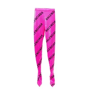 Balenciaga High Heel Leggings With Logo Print