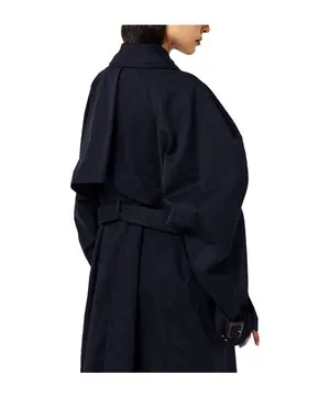 Balenciaga Lapel Long Trench Coat