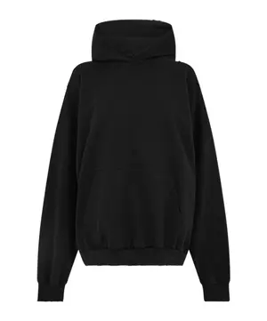 Balenciaga Over The Head Hoodie - Black