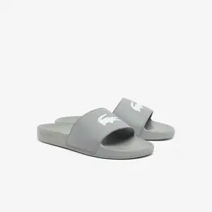 Lacoste Open Toe Pool Slippers With Logo Detail