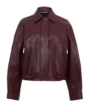 Versace Zip Pocket Leather Jacket