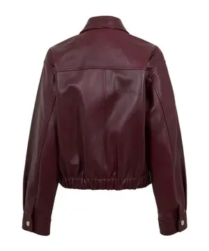 Versace Zip Pocket Leather Jacket