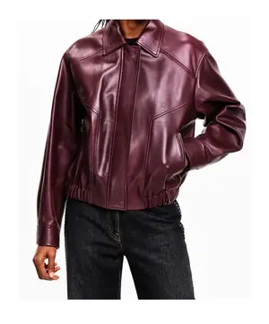 Versace Zip Pocket Leather Jacket