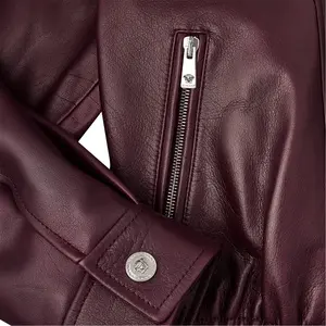 Versace Zip Pocket Leather Jacket