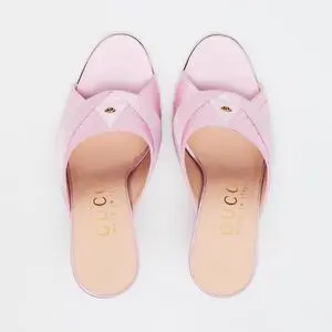 Gucci Satin Strappy Heeled Sandals