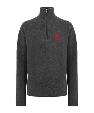 VIVIENNE WESTWOOD Logo Turtle Turtle Neck Jumper - Black