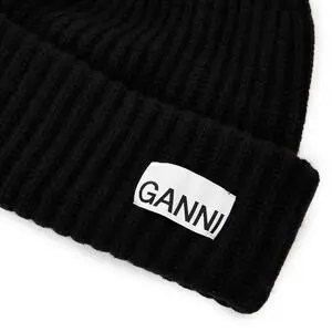 GANNI Ribbed Knit Hat