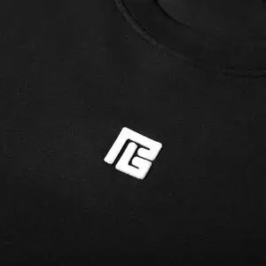 Balmain Logo Short-sleeved T-shirt - Black
