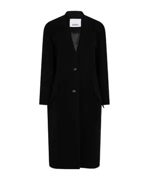 Isabel Marant Étoile Florane Ct Overcoat - Black