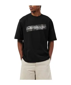 Off-White Regular Fit Flannel T-shirt