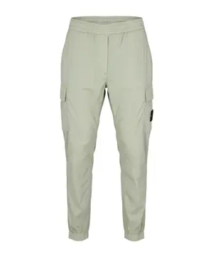 Stone Island Logo Cargo Track Pants - Gray