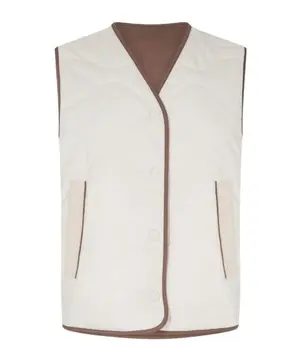 Varley Lori Reversible Gilet - White