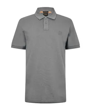 Hugo Boss Logo Short-sleeve Polo Shirt - Gray