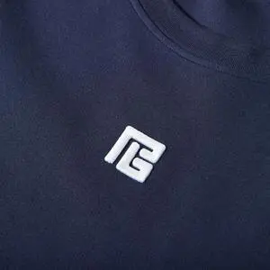 Balmain Logo Short-sleeved T-shirt - Blue