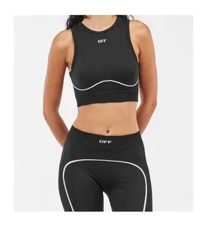 Off-White Seamless Printed Crop Top