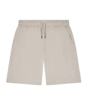 Emporio Armani Elastic Waist Shorts - White