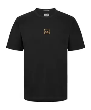 C.P. COMPANY Logo Crew-neck T-shirt - Black