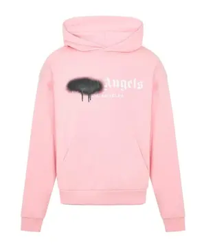 Palm Angels Spray Pull Over Hoodie - Pink