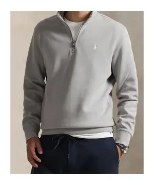 Polo Ralph Lauren Quarter Zip-up Hoodie - Gray
