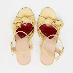 Gucci Embellished High Heel Sandals - Nude