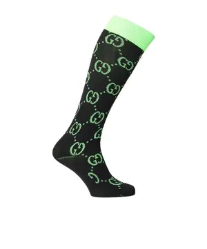 Gucci Versatile And Stylish Socks - Black Green