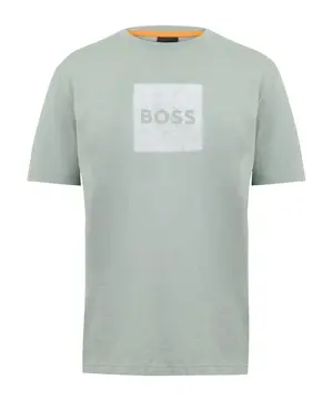 Hugo Boss Logo Crew-neck T-shirt - Gray