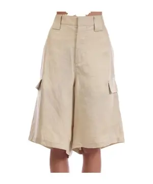 Off-White Beige Cargo Shorts