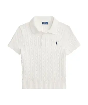 Polo Ralph Lauren Cable Knit Short Sleeve Polo Shirt