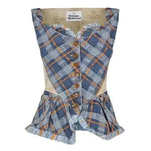 VIVIENNE WESTWOOD A Plaid Print Vest