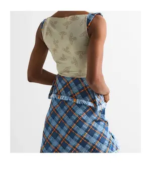 VIVIENNE WESTWOOD A Plaid Print Vest