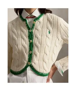 Polo Ralph Lauren Color-blocked Knit Cardigan