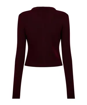 GANNI Cropped Knit Cardigan