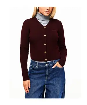 GANNI Cropped Knit Cardigan