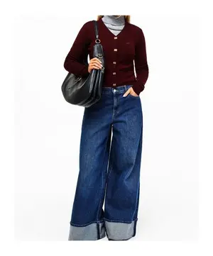 GANNI Cropped Knit Cardigan