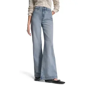 Dkny High-waisted Flare Jeans - Gray