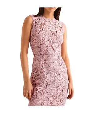 Dolce & Gabbana Floral Lace Midi Dress