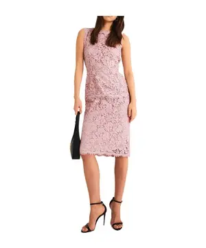 Dolce & Gabbana Floral Lace Midi Dress