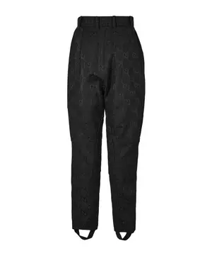 Gucci Monogrammed Straight-leg Trousers
