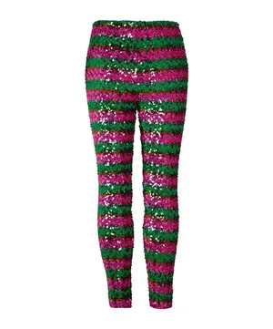 Gucci Sequined Striped Trousers