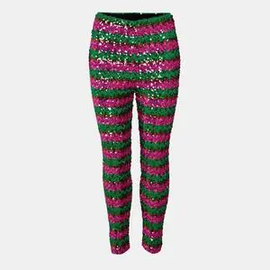 Gucci Sequined Striped Trousers