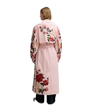 Barbour Floral Print Trench Coat