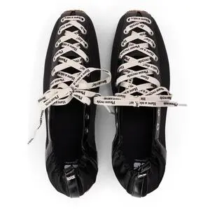 GANNI Lace-up Ballet Flats