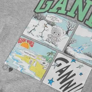 GANNI Printed Logo T-shirt