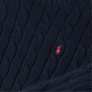 Polo Ralph Lauren Embroidered Knit Midi Dress - Black