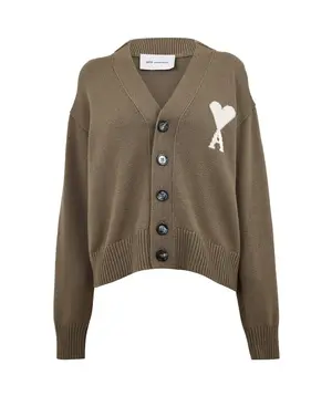AMI Paris Cardigan - Brown