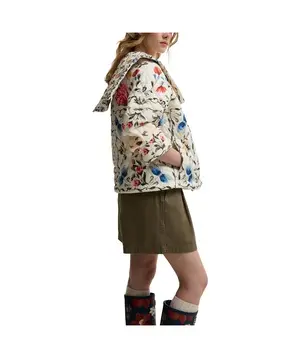 Barbour Quilted Jacket With Floral And Pineapple Print