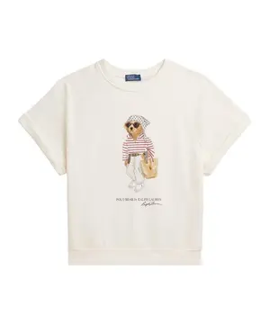 Polo Ralph Lauren Cropped Sweatshirt With Graphic Print