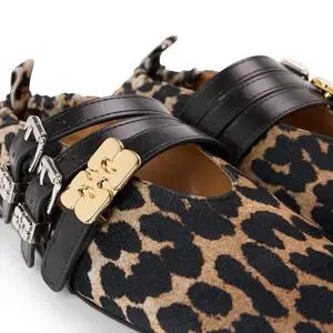 GANNI Printed Ballet Shoes