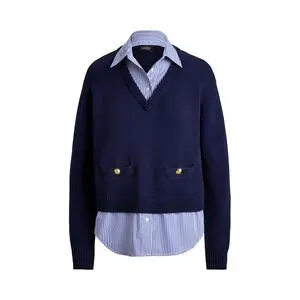 Ralph Lauren Faux Two-piece Knitwear