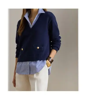 Ralph Lauren Faux Two-piece Knitwear
